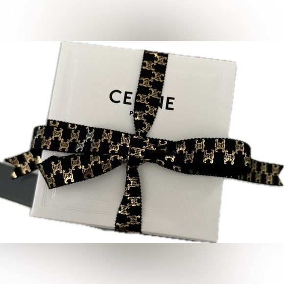 Celine | Accessories | Celine Gift Box With Signature Logo Ribbon ...